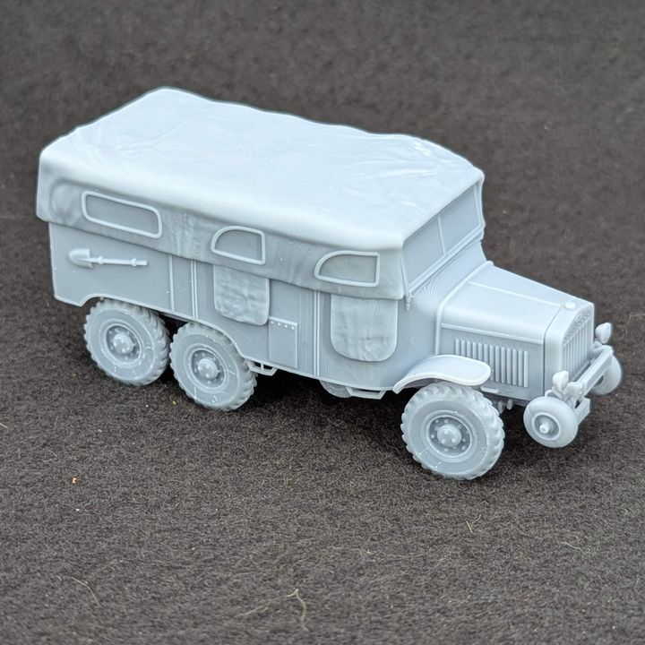 3D Printable Laffly S20 TL Personnel Carrier (6x6) (France, WW2) by Wargame3d